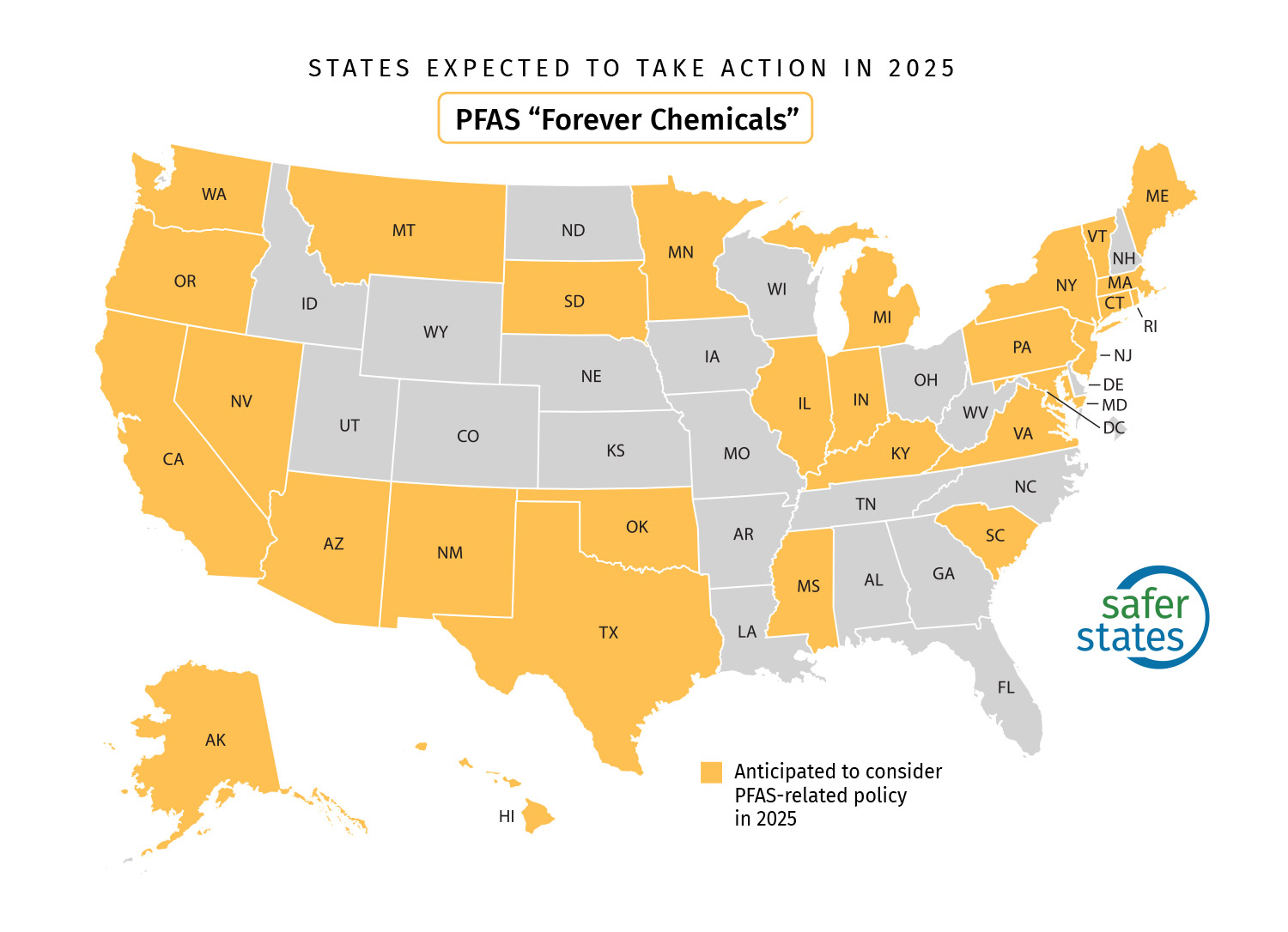Phasing out PFAS use - Safer States
